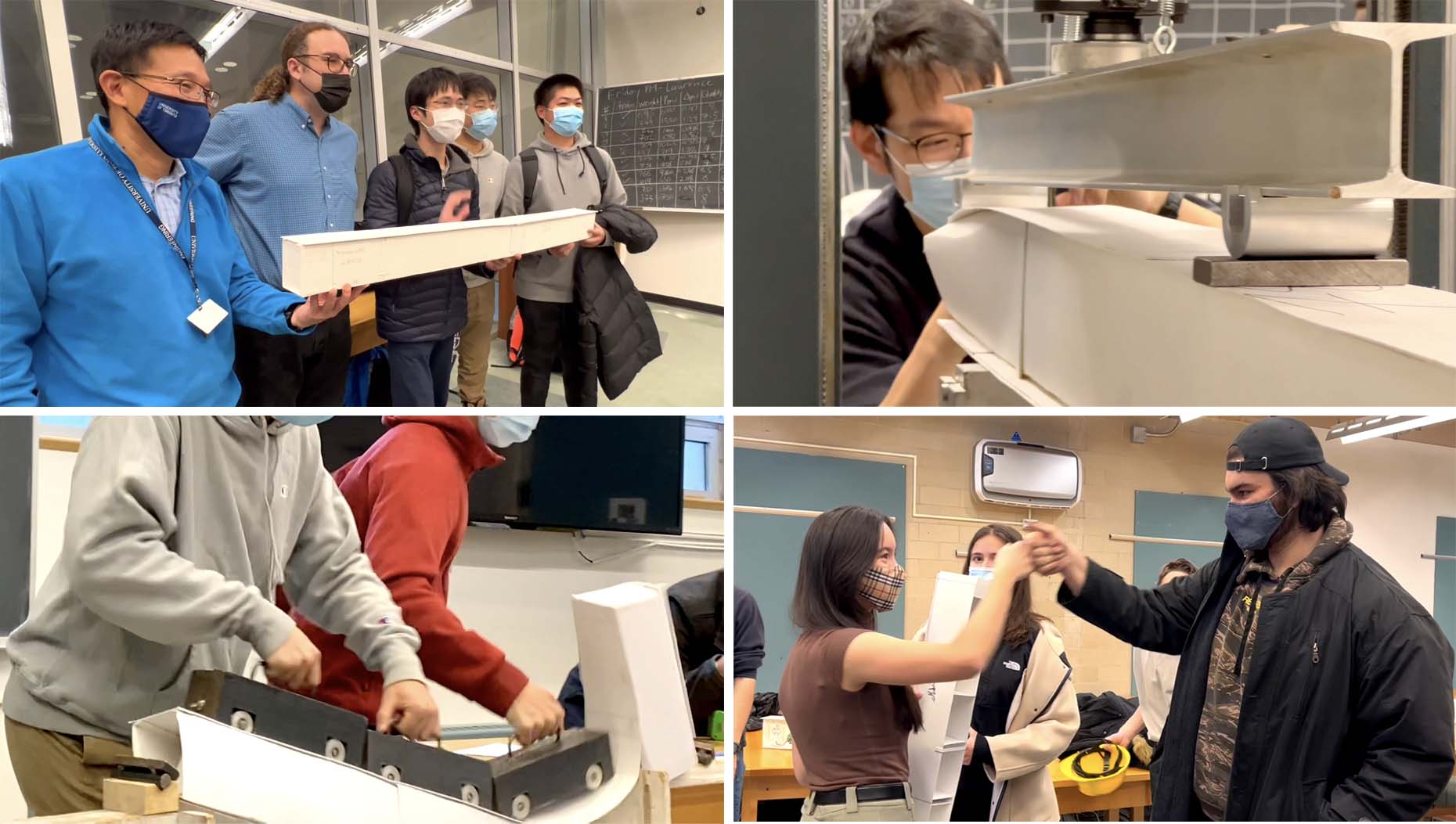 Bridge Testing Day In CIV102 – Department of Civil & Mineral Engineering