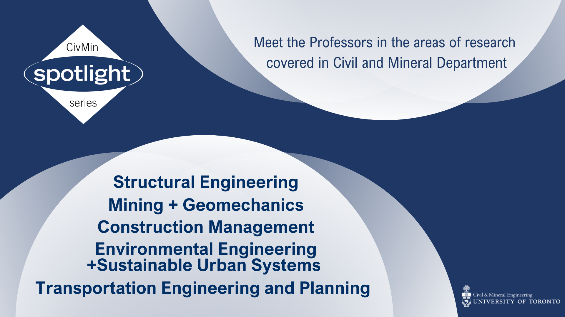 spotlight series (1) – Department of Civil & Mineral Engineering